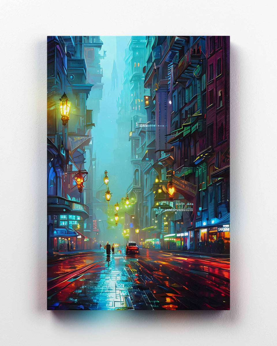 Vibrant Cyberpunk City – alisketchez