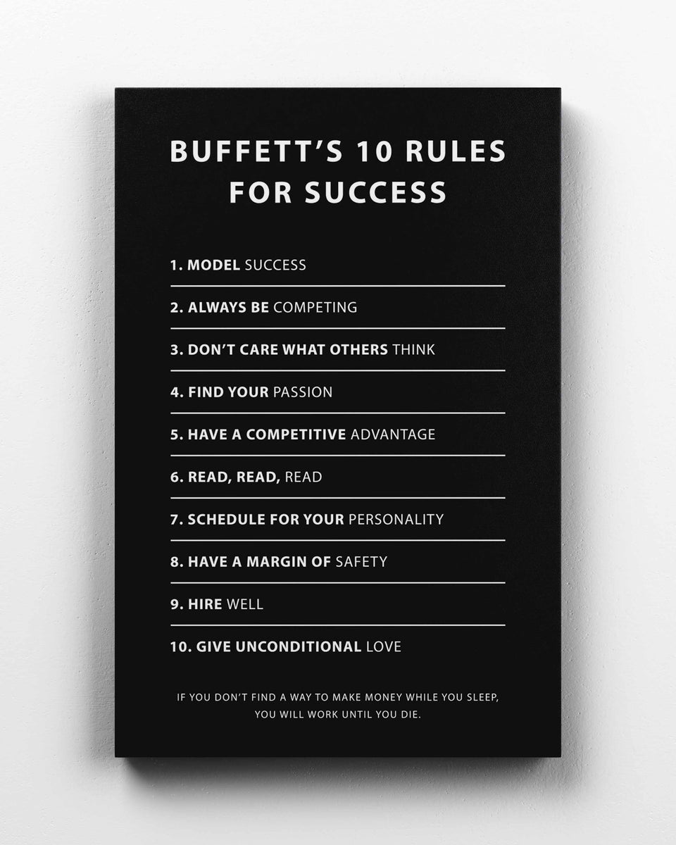 Buffett Rules For Success – alisketchez