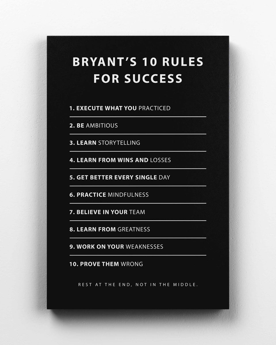 Kobe 10 Rules For Success – alisketchez