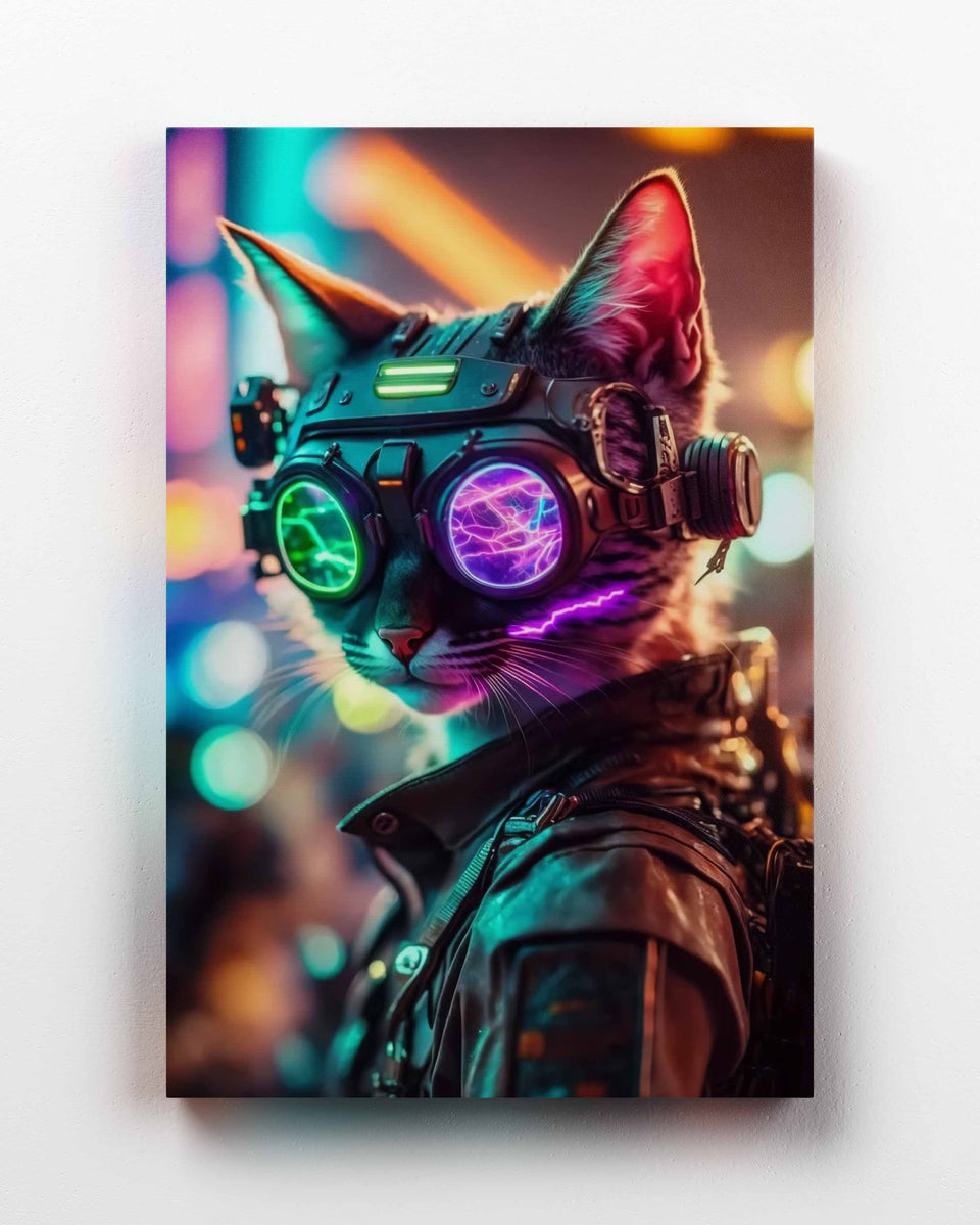 Cyberpunk Techno cat – alisketchez