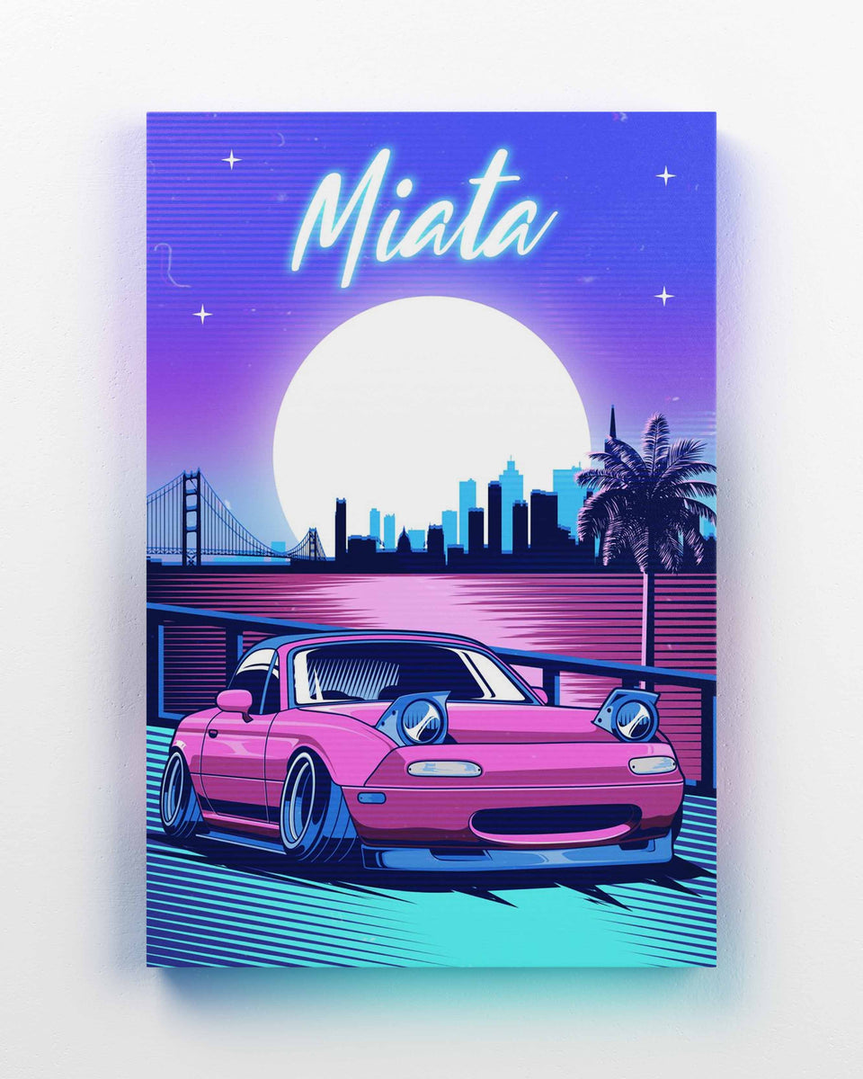 miata mx5 jdm synthwave – alisketchez