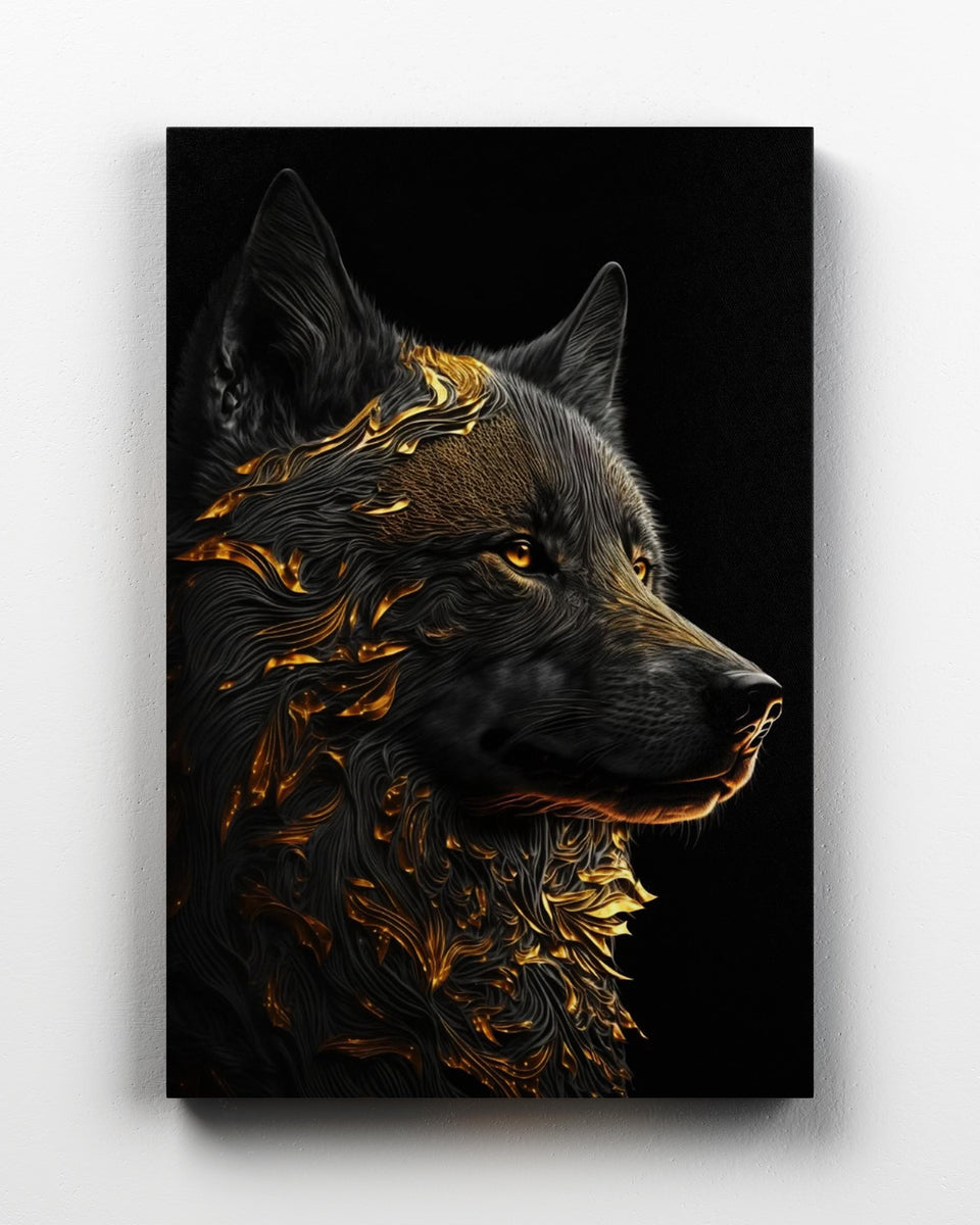 Black and Gold Wolf – alisketchez
